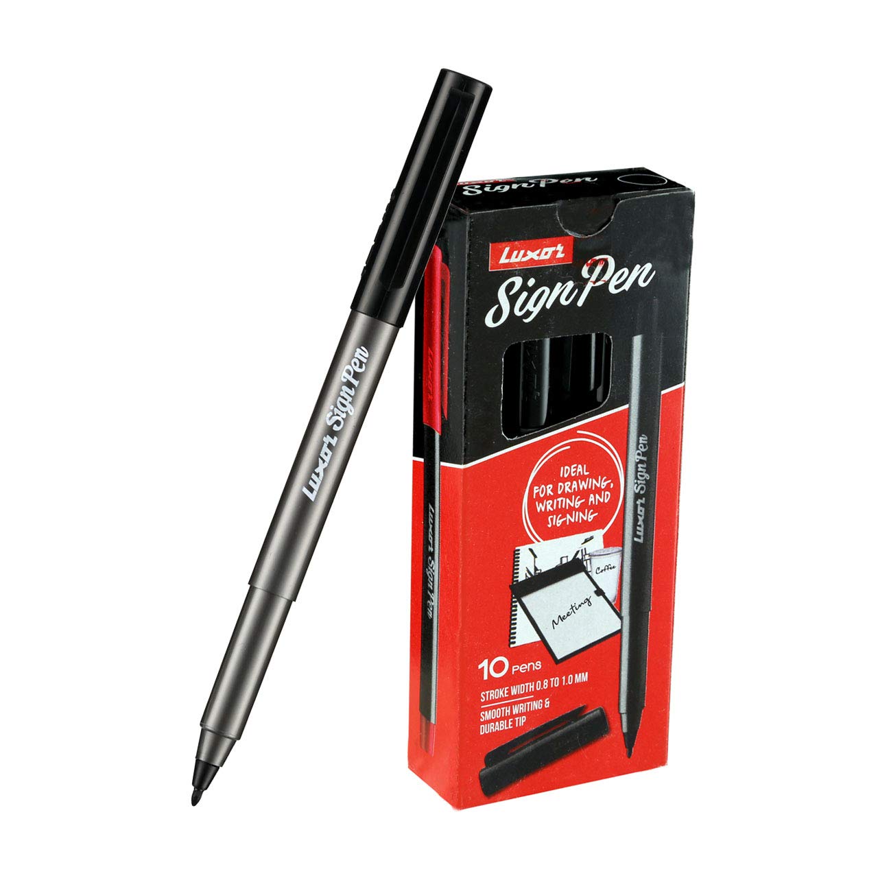 Luxor Sign Fine Pen (New) Black (10's Box) (9000027974) – ondesk.in